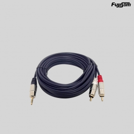 CABO STAR CABLE P2 STEREO X 2 RCA 5MT PROF METAL | FUJISOM