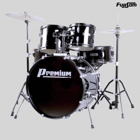 BATERIA ACÚSTICA PREMIUM DX-722 2 TONS BK PRETA | FUJISOM